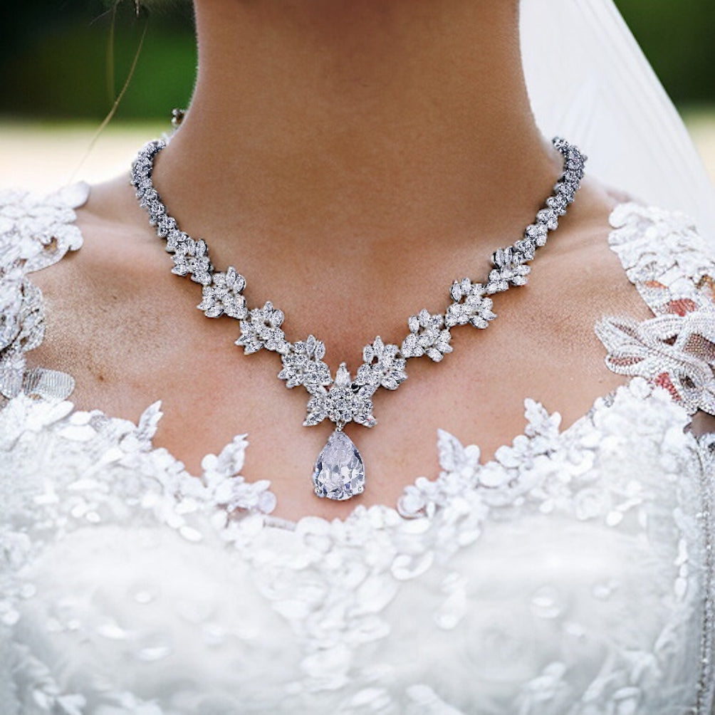 Belle Bridal l stunning crystals wedding jewelry set – Belle Bridal ...