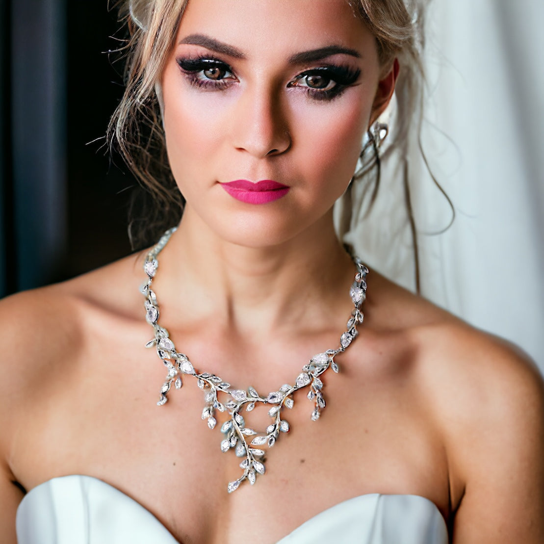 Wedding Jewellery Set | Leaf Vines Bridal Jewellery Set, Cubic Zirconia ...